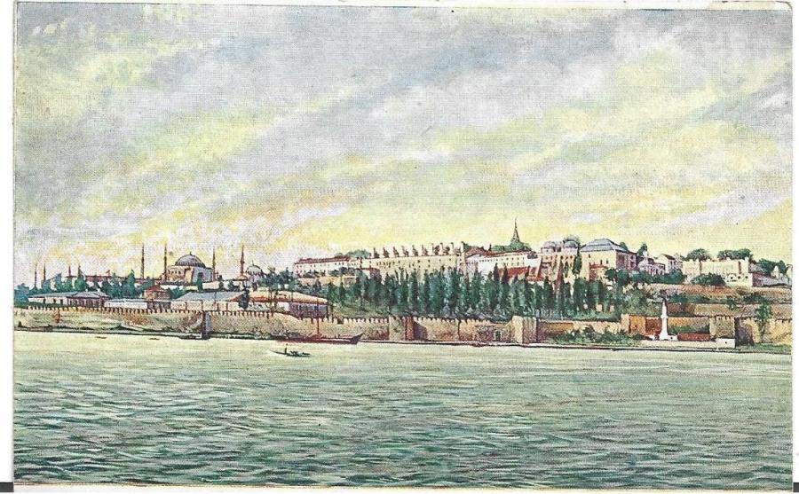 İstanbul Topkapı Sarayı Sarayburnu Kartpostal